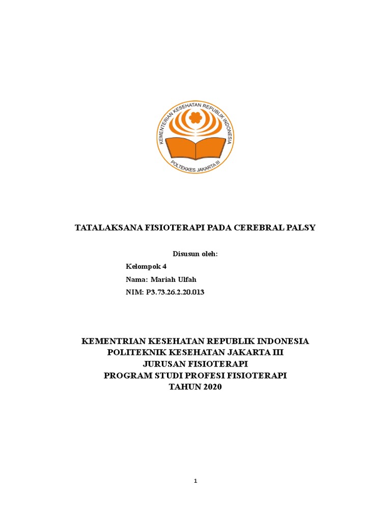 Pedi Guideline Cerebral Palsy | PDF | Sains & Matematika