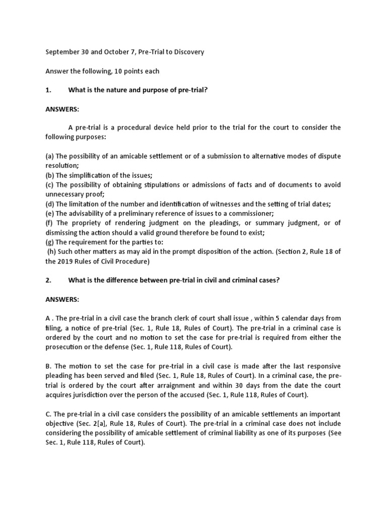 Pre-Trial Discovery Procedures Overview | PDF | Discovery (Law) | Lawsuit