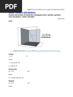 Mensuration Formulas SSC CGL | PDF | Sphere | Radius