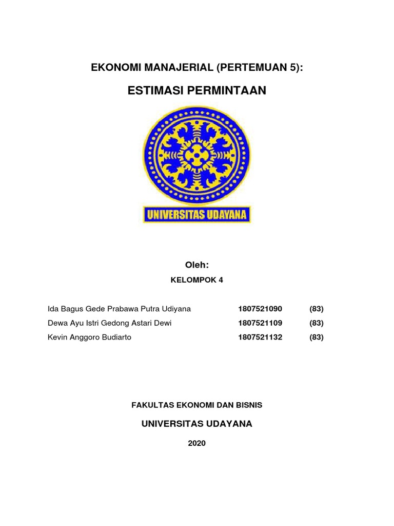 Estimasi Permintaan | PDF | Bisnis