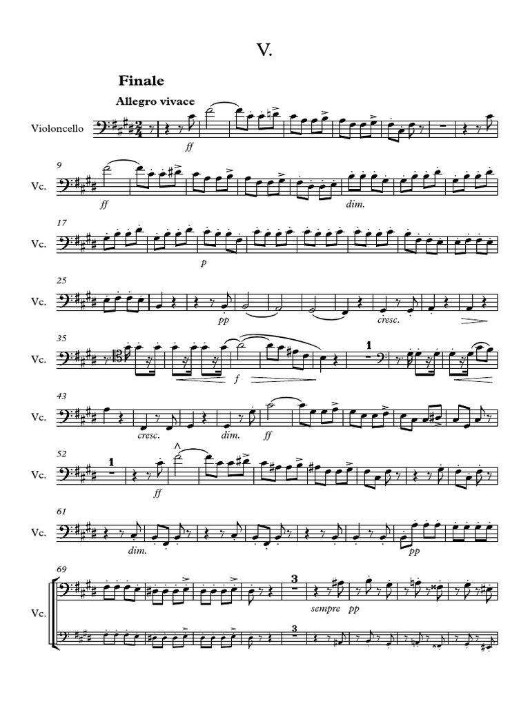 Dvorak p5 - Full Score | Download Free PDF | Tempo | Rhythm And Meter
