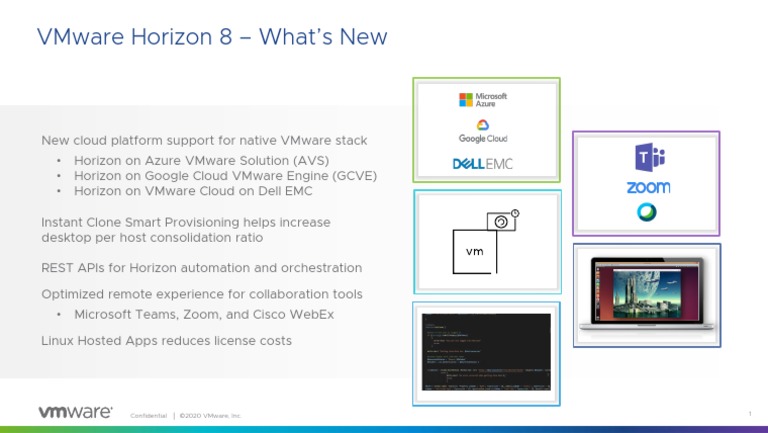 VMware Horizon 8 - What's New Slide en | PDF