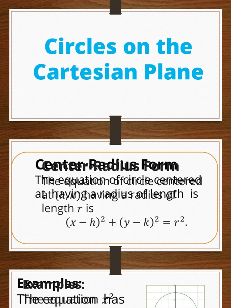 04 Circles On The Cartesian Plane | PDF