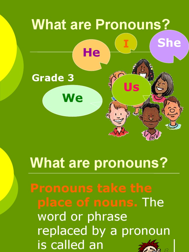 Grade 3 - Pronouns | PDF | Pronoun | Noun