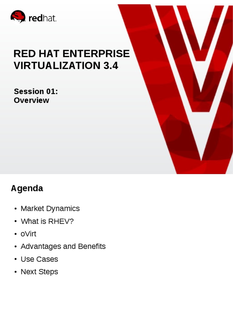 Session 01 - RHEV 3.4 Overview | PDF | Virtualization | Open Stack