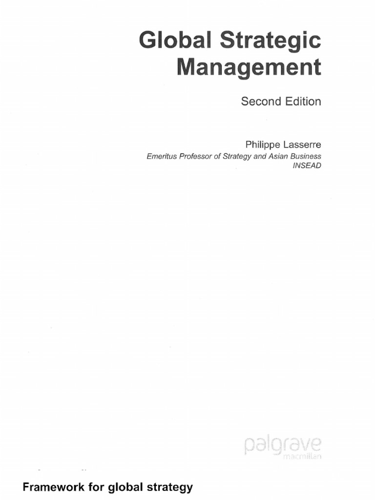 Global Strategy Framework Guide | PDF | Business | Finance & Money ...