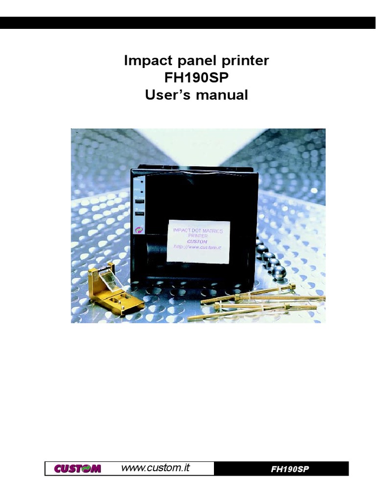 Manual Imprimante FH190SP | PDF | Ascii | Printer (Computing)