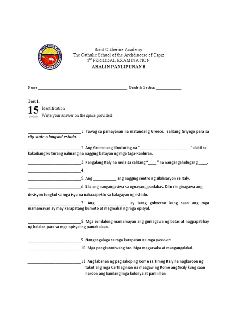 Ap8 Q2 Exam | PDF