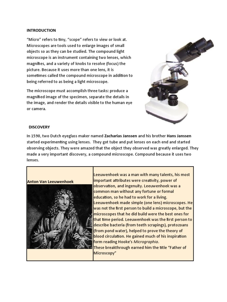 MICROSCOPE | PDF | Microscope | Laboratory Equipment