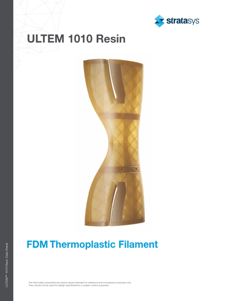 MDS - FDM - ULTEM 1010 Resin - 0920a | PDF | Yield (Engineering ...