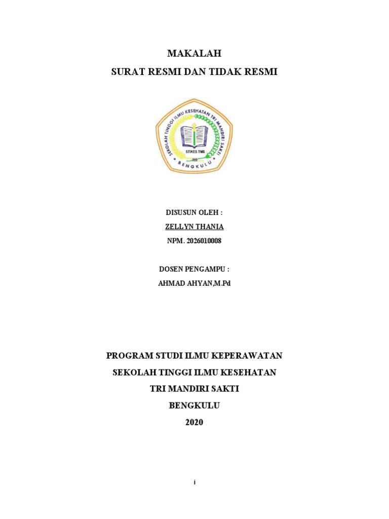 Fungsi dan Jenis Surat Resmi | PDF | Karier & Perkembangan | Bisnis