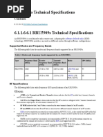RRU5909 Technical Specifications | PDF | Lte (Telecommunication) | Gsm