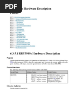 RRU5519et Hardware Description Draft B PDF - en | PDF | Optical Fiber | Electronics