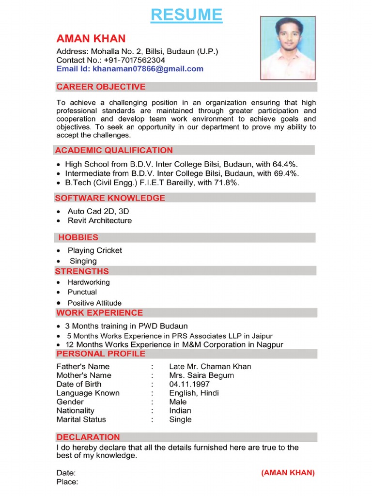 Aman Resume | PDF