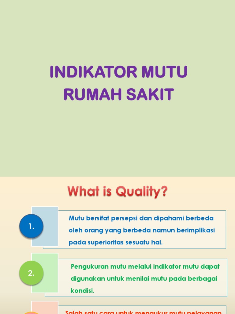 Indikator Mutu Rumah Sakit | PDF