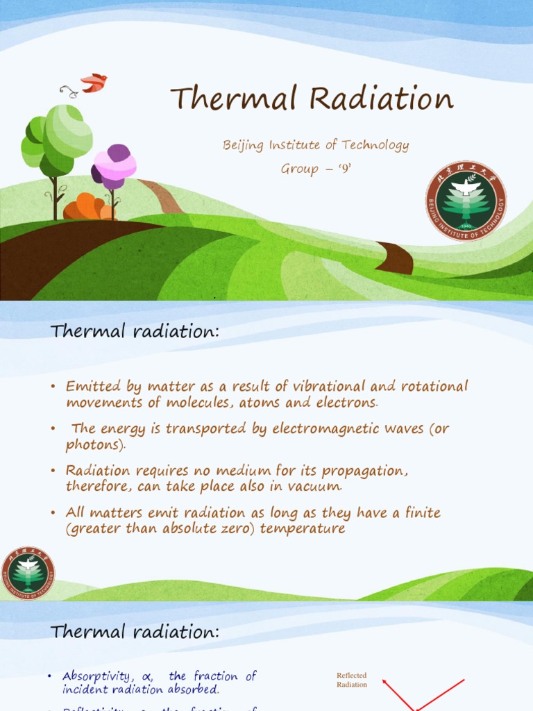 Thermal Radiation Presentation | PDF | Electromagnetic Radiation ...