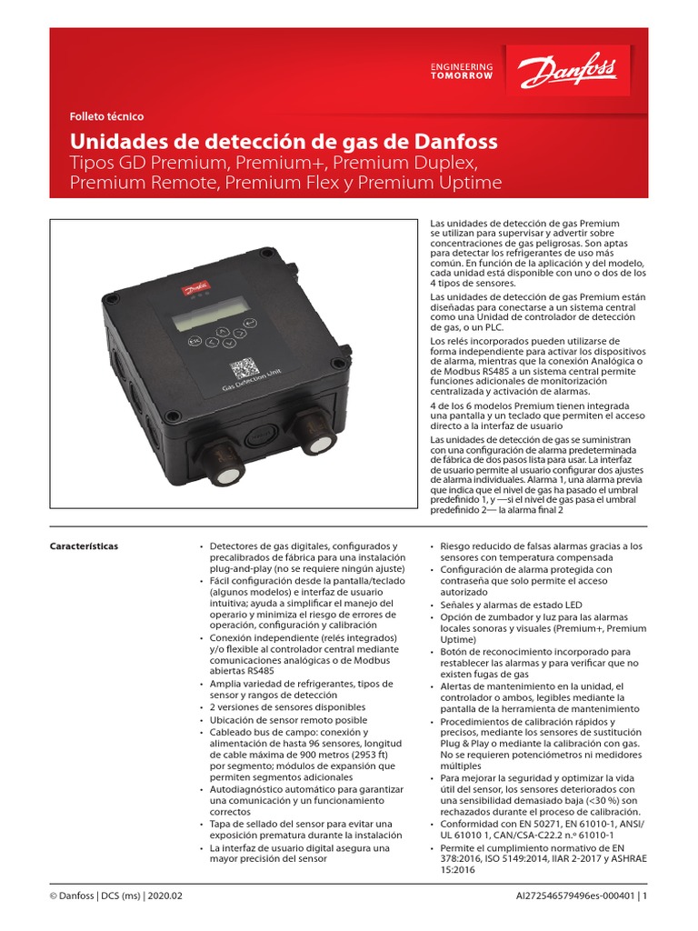 Gas Detection Danfoss | PDF | Controlador lógico programable ...