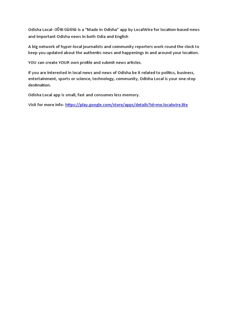 Odisha Local News | PDF | Social Science
