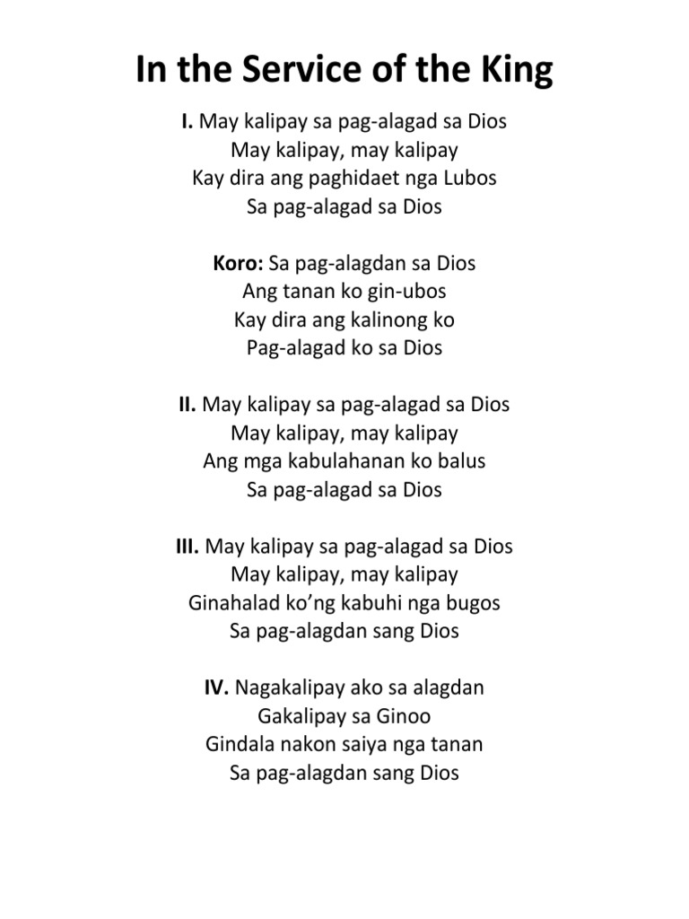 In The Service of The King | PDF