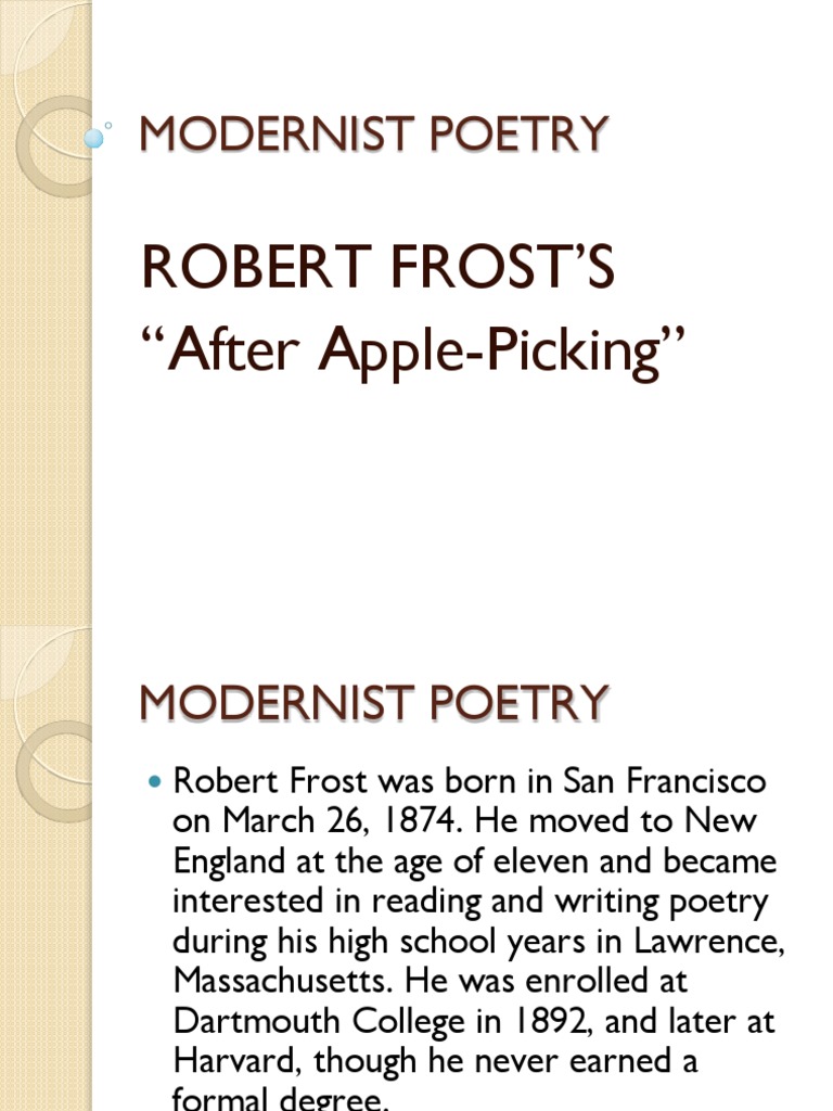 After+Apple Picking | PDF | Metre (Poetry) | Poetry