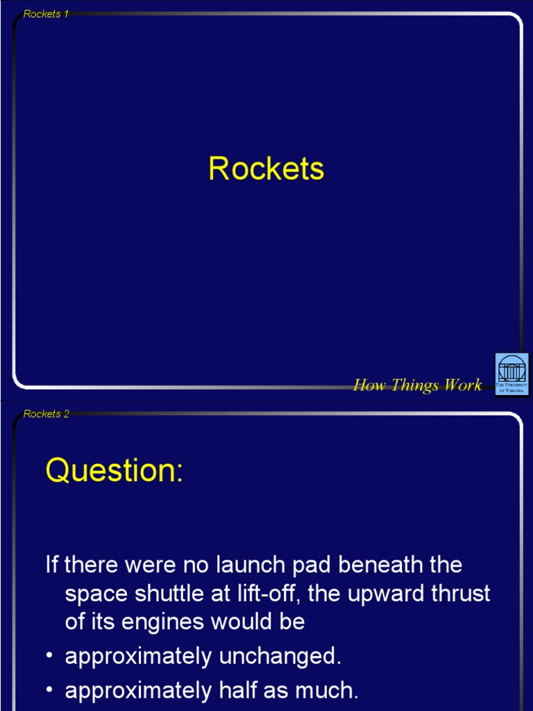 Rockets Explained | PDF | Rocket | Orbit