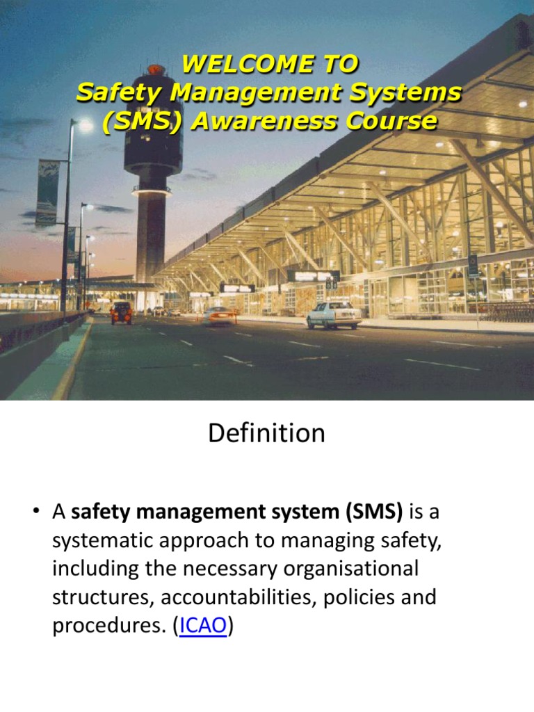 ICAO SMS GEN Module 01 - SMS Course Introduction - 2020 | PDF ...