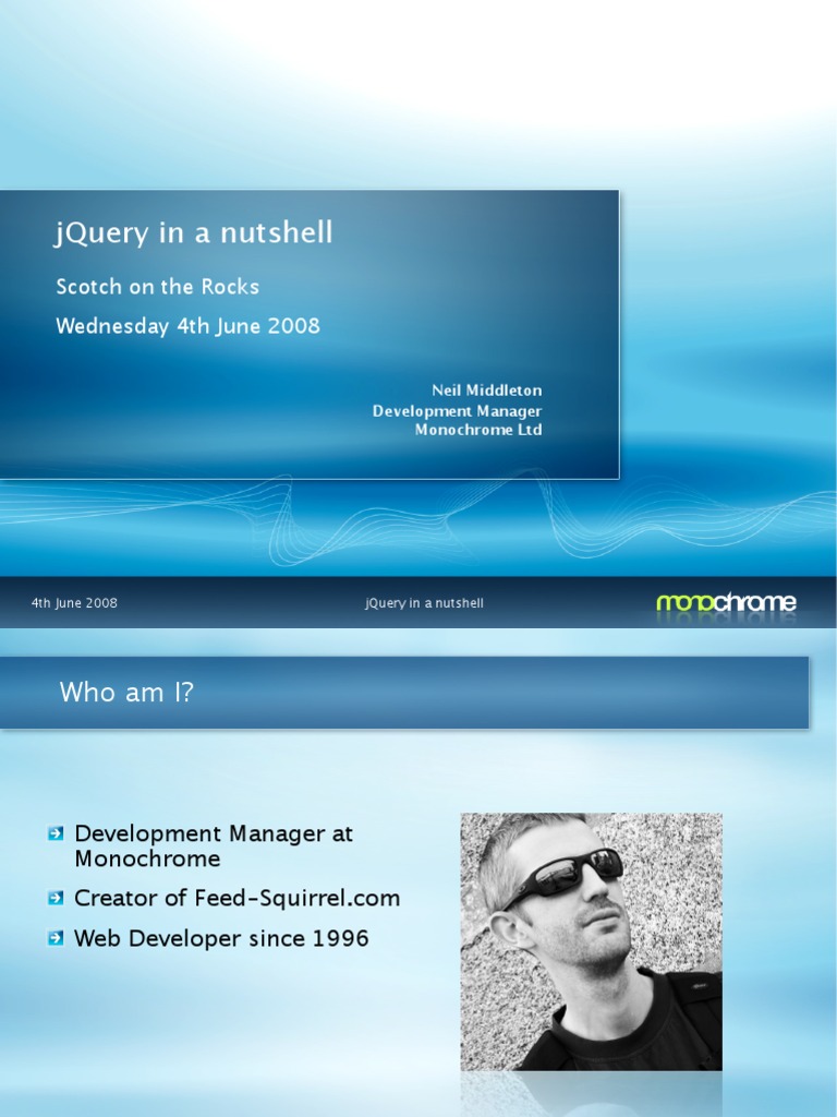 Jquery in A Nutshell | PDF | J Query | Web Application