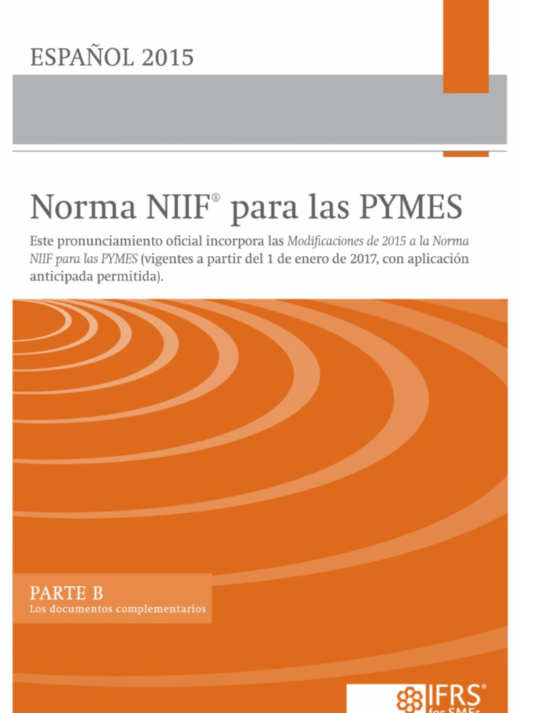 Libro de Normas Internacionales de Informacion Financiera Niif para ...