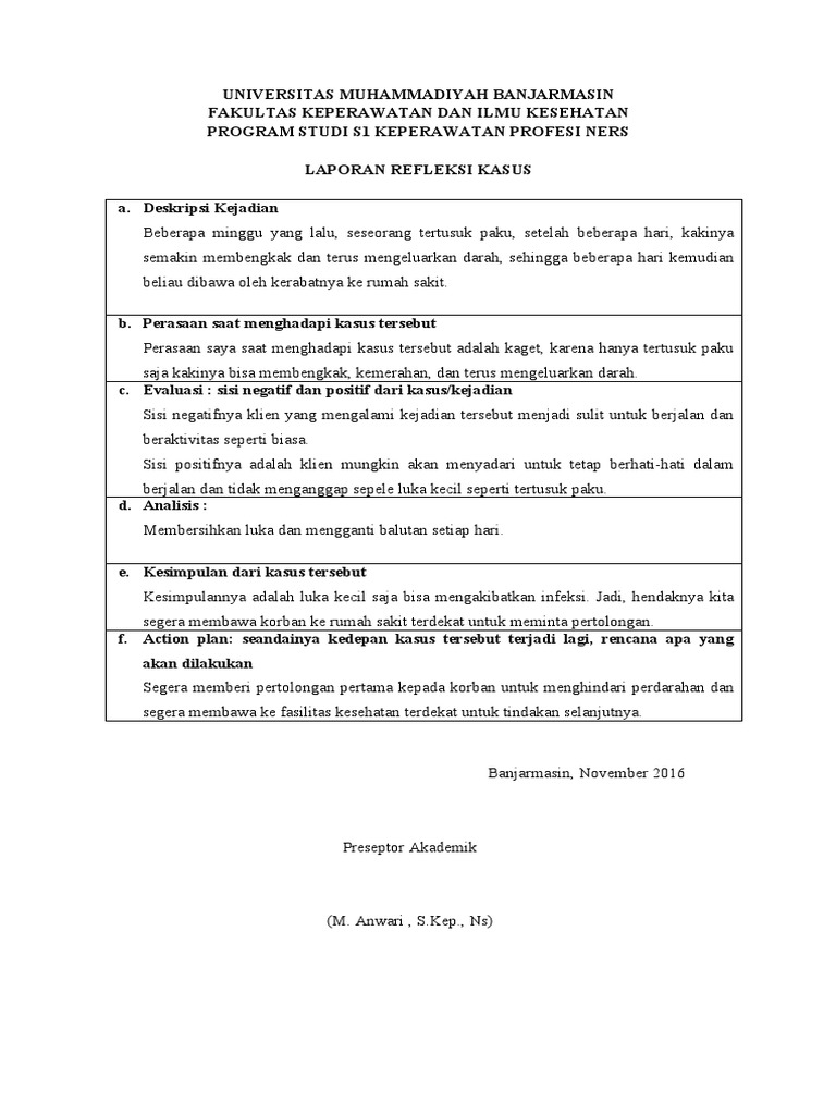 Refleksi Kasus | PDF