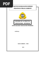Informe Final de Practicas Preprofesionales | PDF | Educación primaria | Aprendizaje