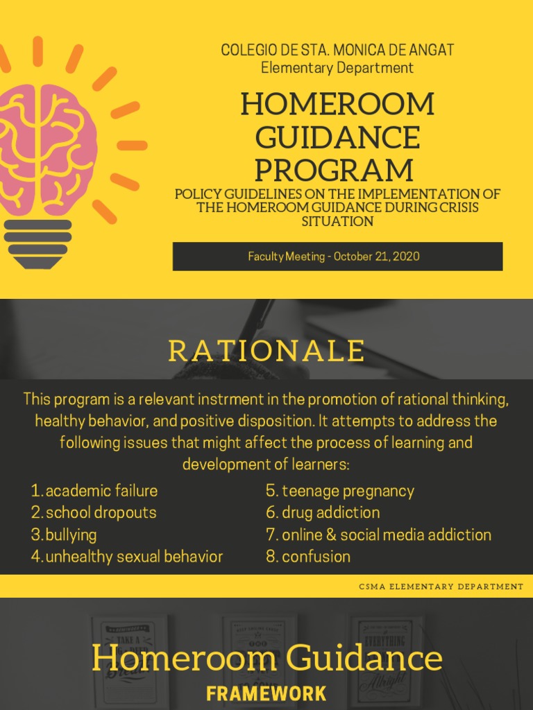 DepEd Homeroom Guidance Program | PDF