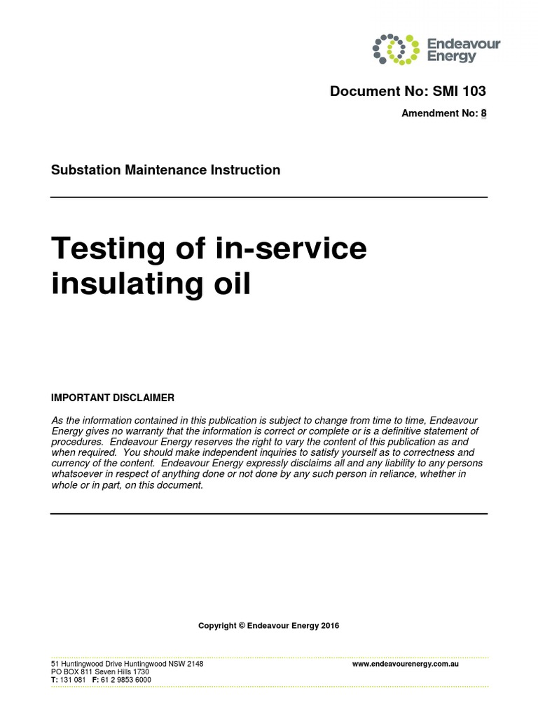 Insulating Oil Testing | Transformer Oil Testing: Types, Methods and ...
