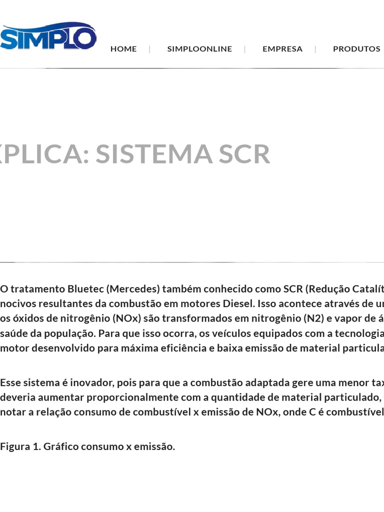 Sistema SCR Mercedes explicado detalhadamente | PDF | Motores | Válvula