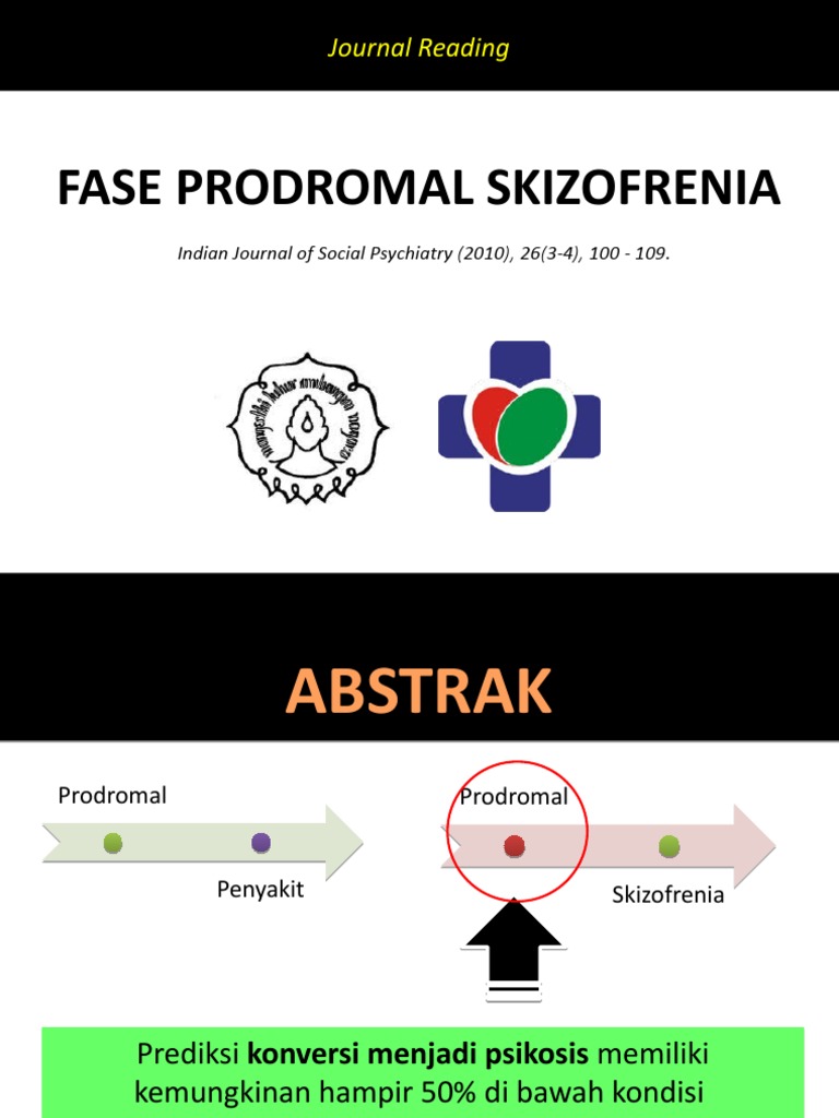 Fase Prodromal Skizofrenia | PDF