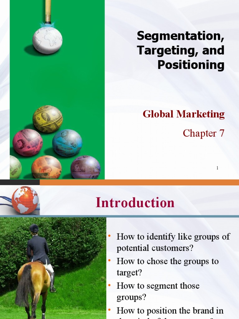 Segmentation, Targeting, and Positioning: Global Marketing | PDF ...