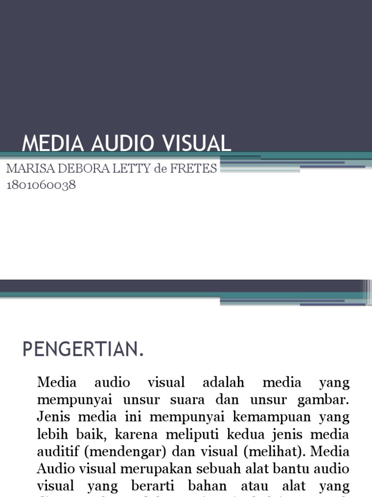 Media Audio Visual | PDF