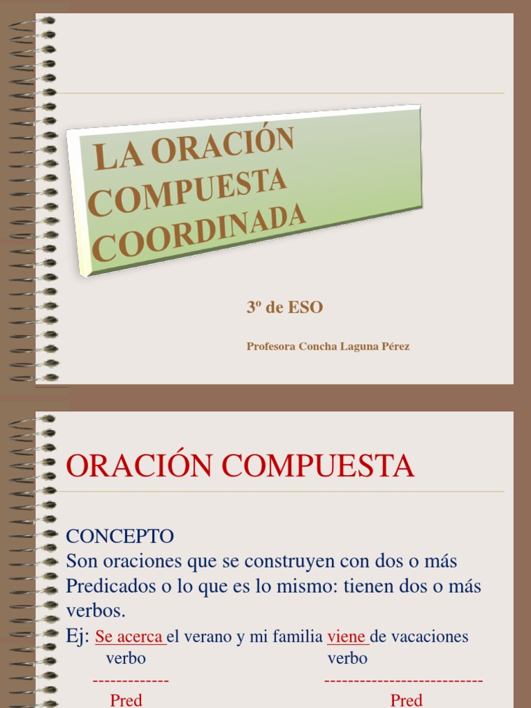 Oraciones Coordinadas Teoría | PDF | Oración (Lingüística) | Sintaxis