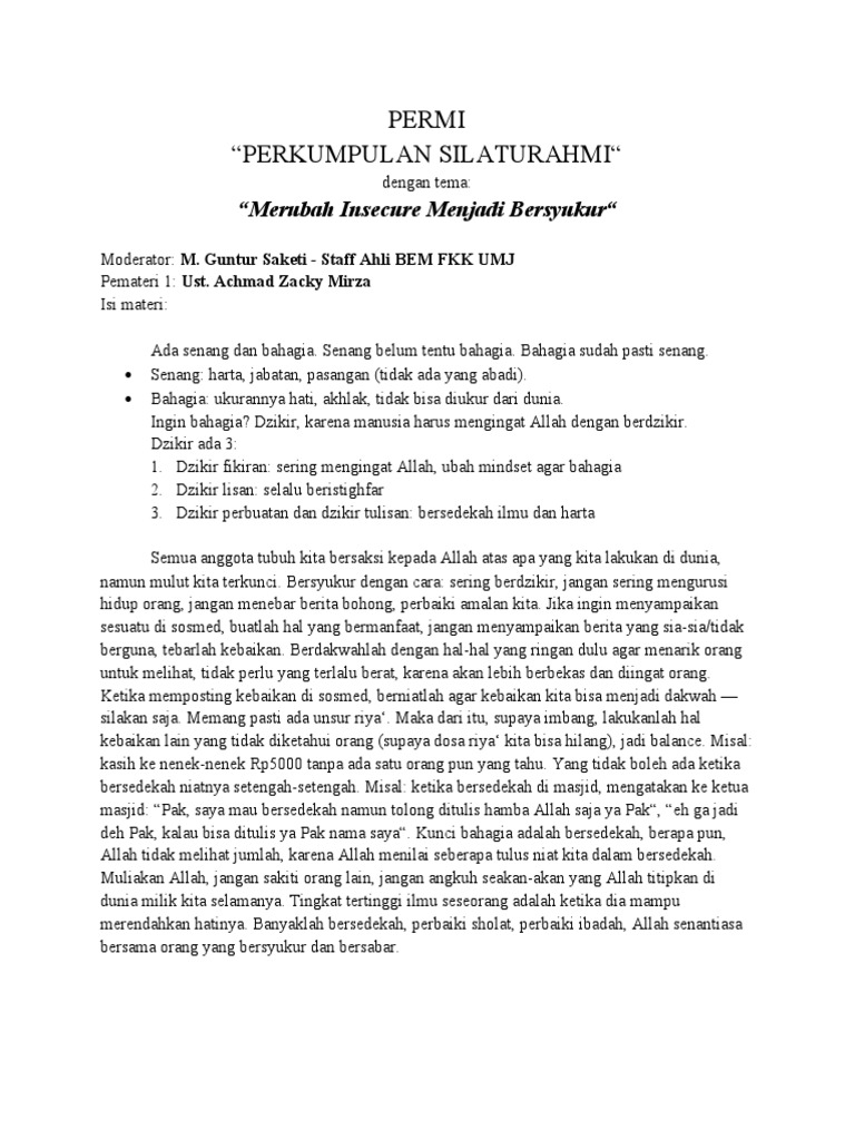 Resume PERMI - Andi Rayhan - 20.091 Widad Hafid Hayaza | PDF