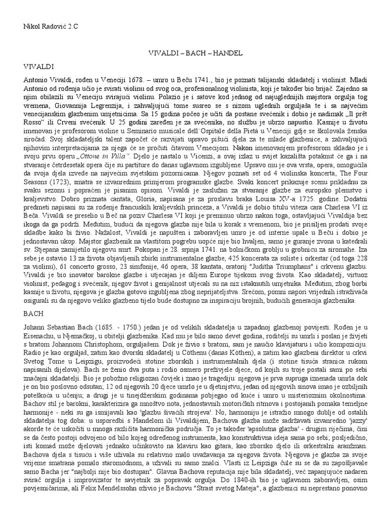 VIVALDI | PDF