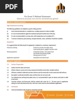 Method Statement Pressure Grouting | PDF | Home & Garden