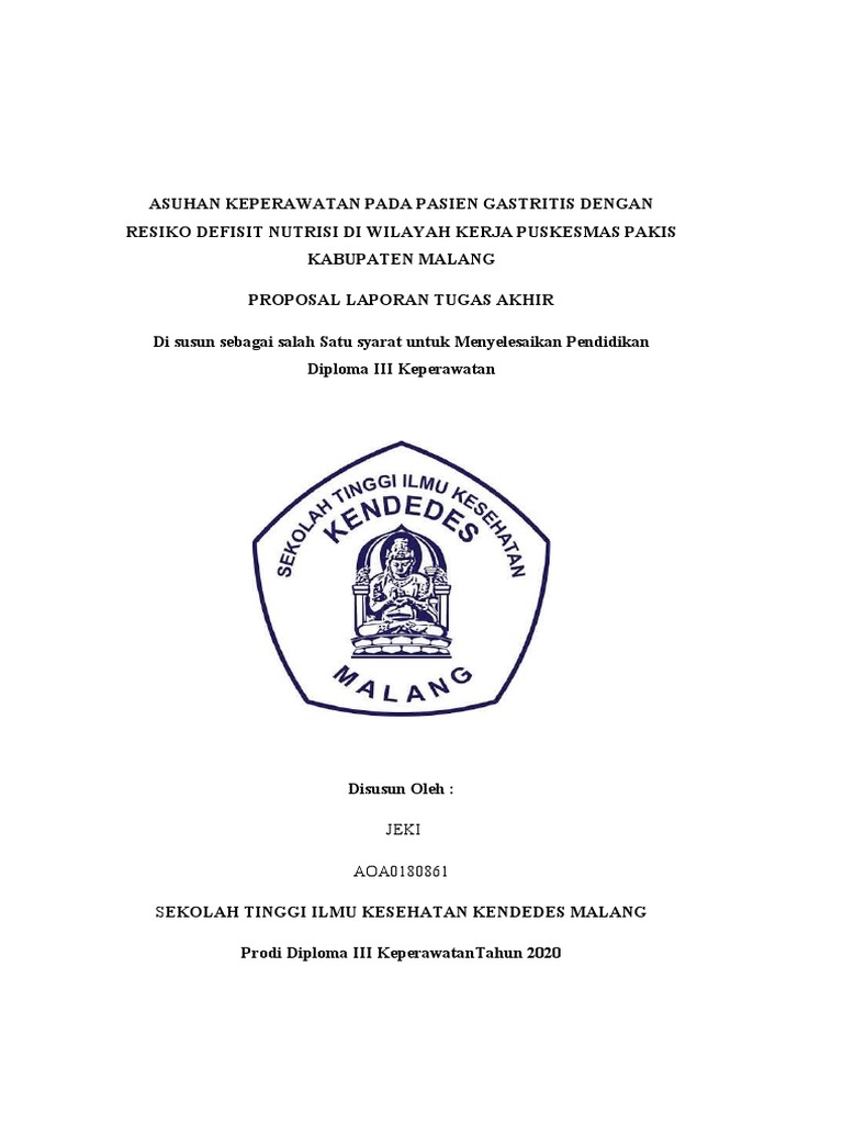 Proposal Laporan Tugas Akhir Jeki 12 | PDF