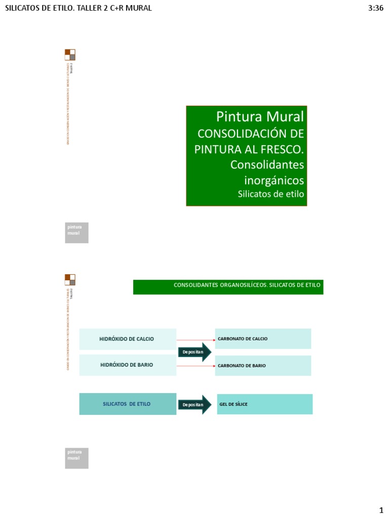 04 Consolidacion Frescos Silicatos de Etilo Taller 2 - 2013-14 para PDF ...