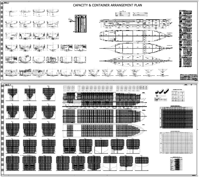 70191002GB Capacity and Container Arrangement Plan With Deadweight ...