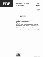 ISO 965-1 ISO General Purpose Metric Screw Threads-Tolerances | PDF | Screw | Engineering Tolerance