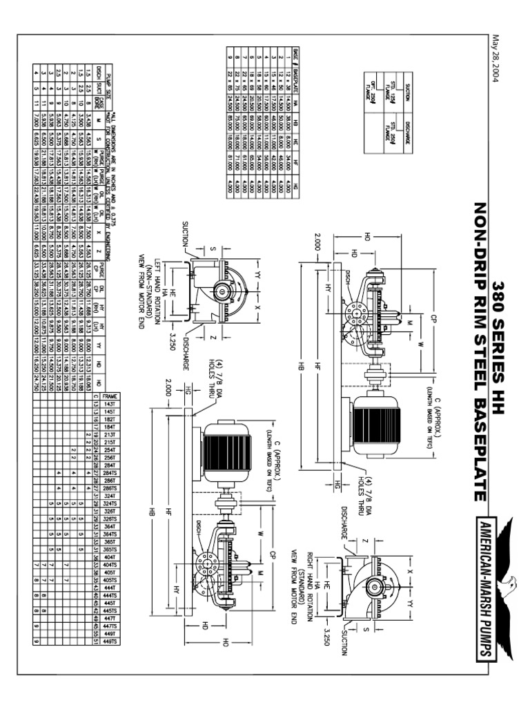 380 SERIES HH NON-DRIP RIM STEEL BASEPLATE May 28 2004 | PDF