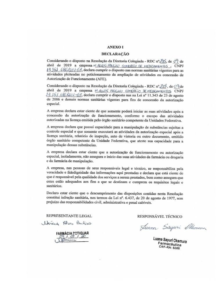 Documentos Solicitação Da AFE