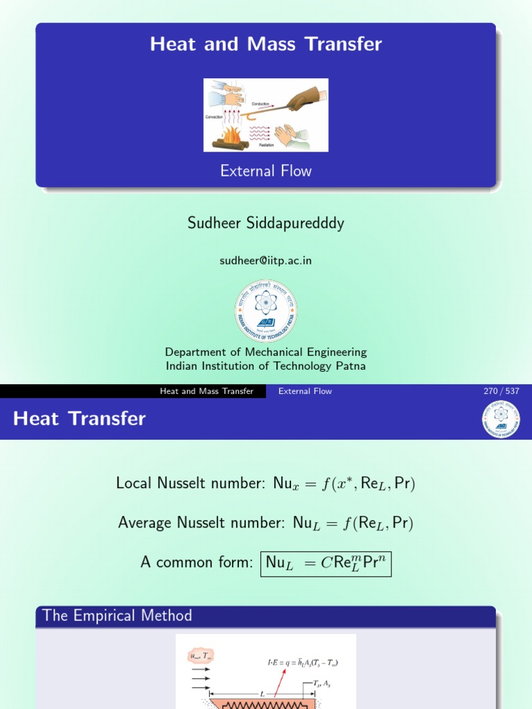 Heat Transfer 07 Convection External Flow | PDF | Fluid Dynamics ...