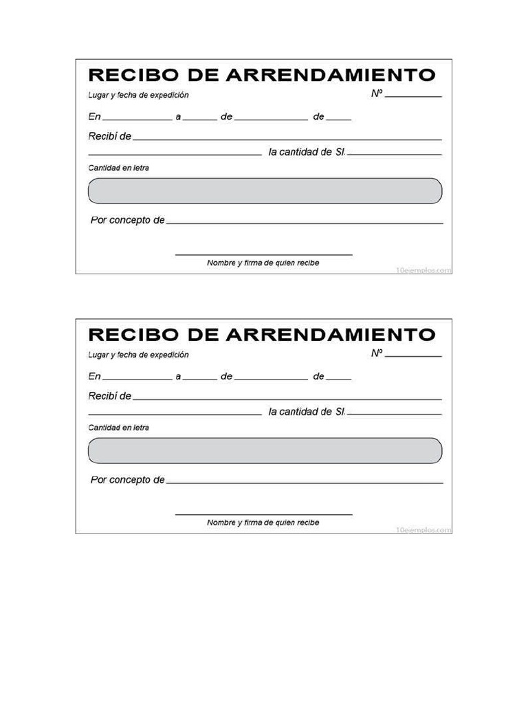 Recibo de Renta | PDF