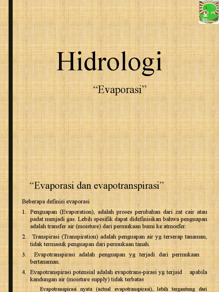 Evaporasi | PDF