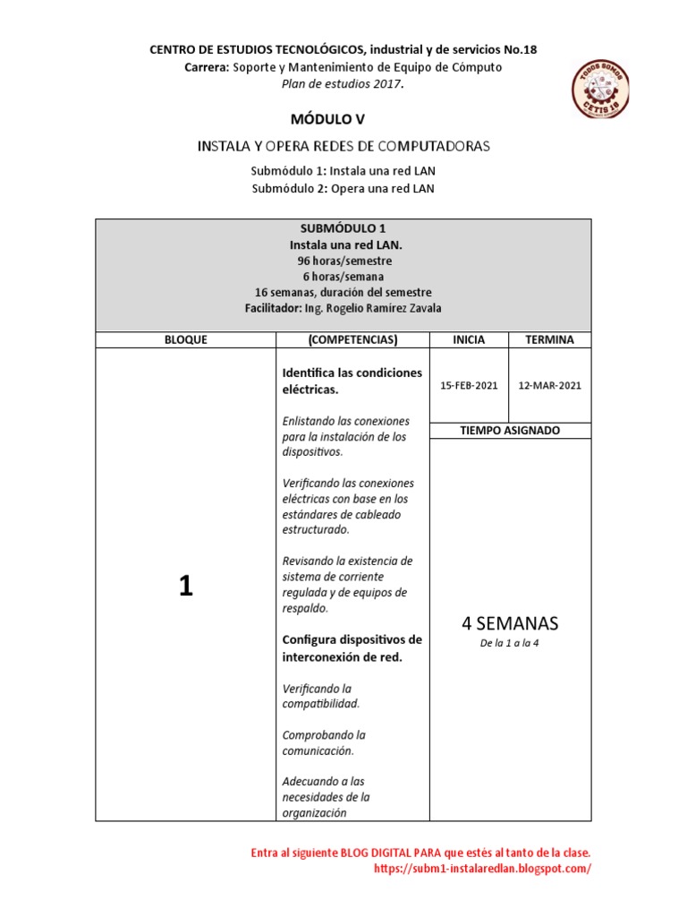 Mis Tiempos Submodulo1 Instala Una Red Lan Pdf Red De Computadoras